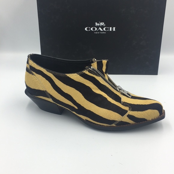 Coach | Shoes | Coach New Tiger Stripe Calf Hair Ankle Boot | Poshmark